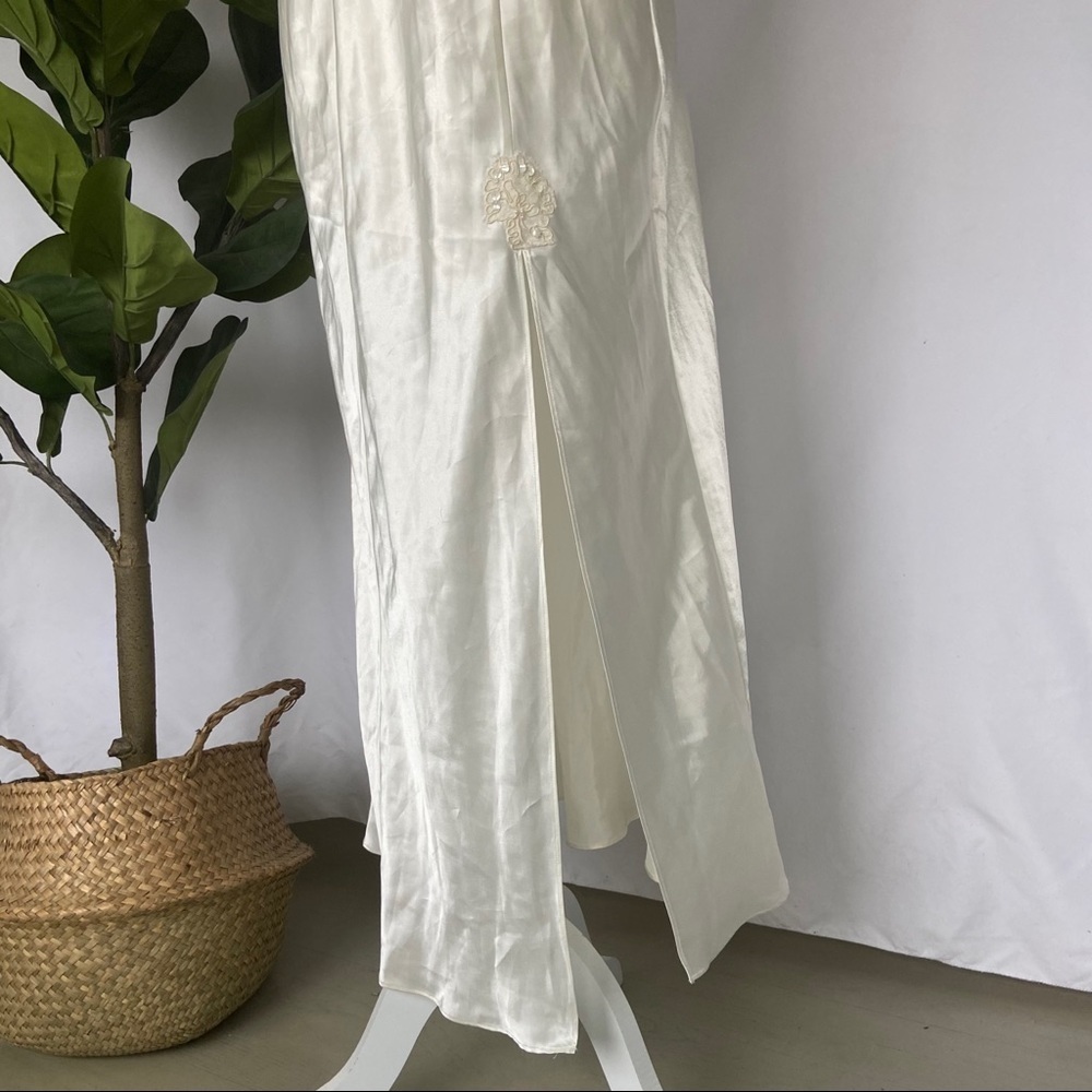 Vintage Victorias Secret Satin Lace Night Gown - Gem